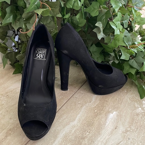 Speed Limit 98 | Shoes | Black Heels | Poshmark